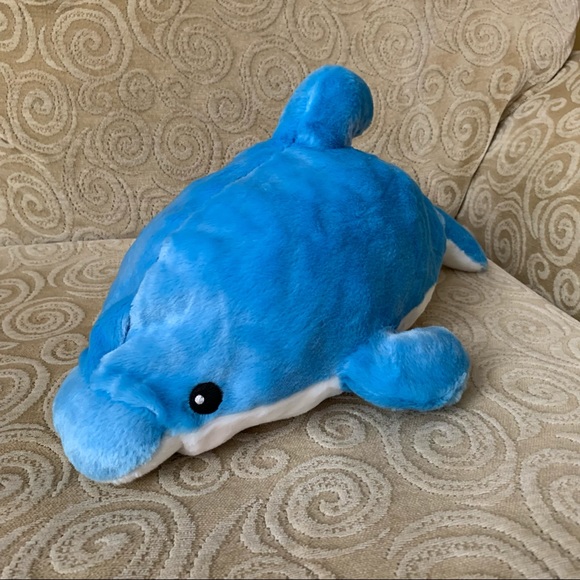 Seaworld | Toys | Seaworld Blue Dolphin Plush Reversible Pink Pillow ...